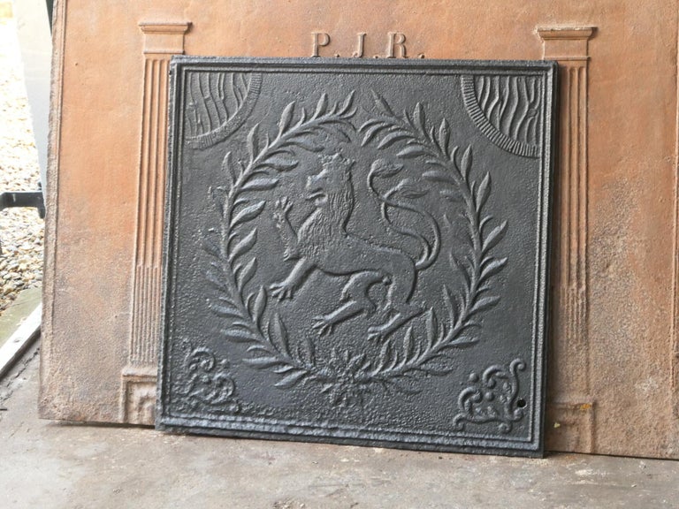 17th-18th Century, German Louis XIV Coat of Arms Fireback For Sale at ...