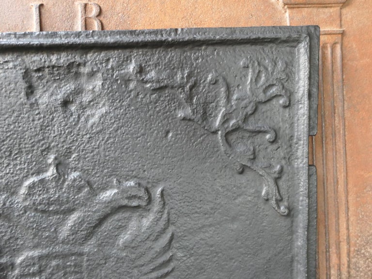 17th-18th Century, German Louis XIV Coat of Arms Fireback For Sale at ...