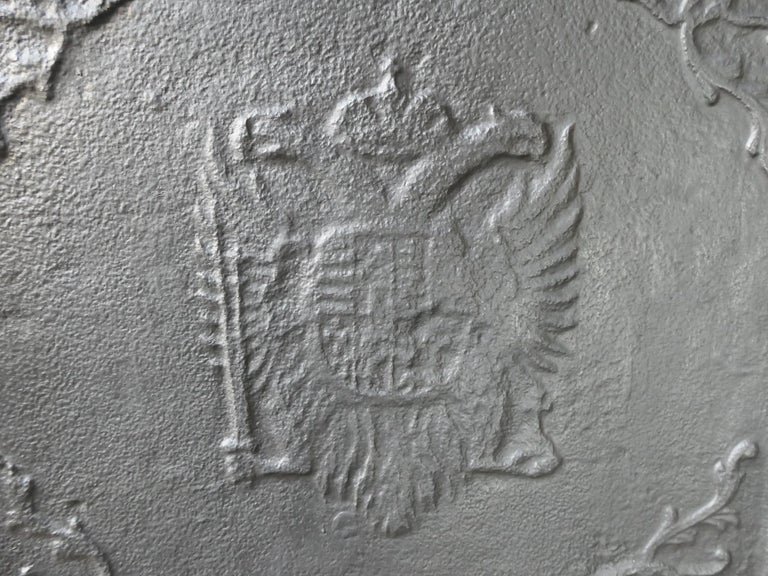 17th-18th Century, German Louis XIV Coat of Arms Fireback For Sale at ...
