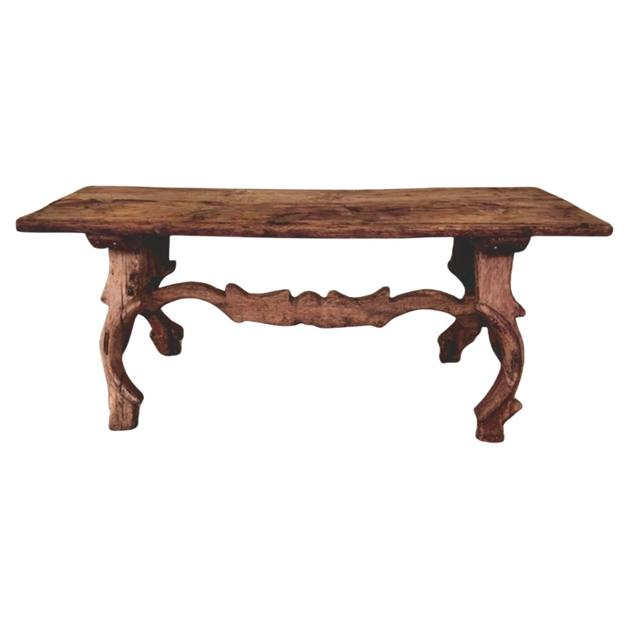 17th/18th Century Spanish Colonial Trestle Table For Sale at 1stDibs