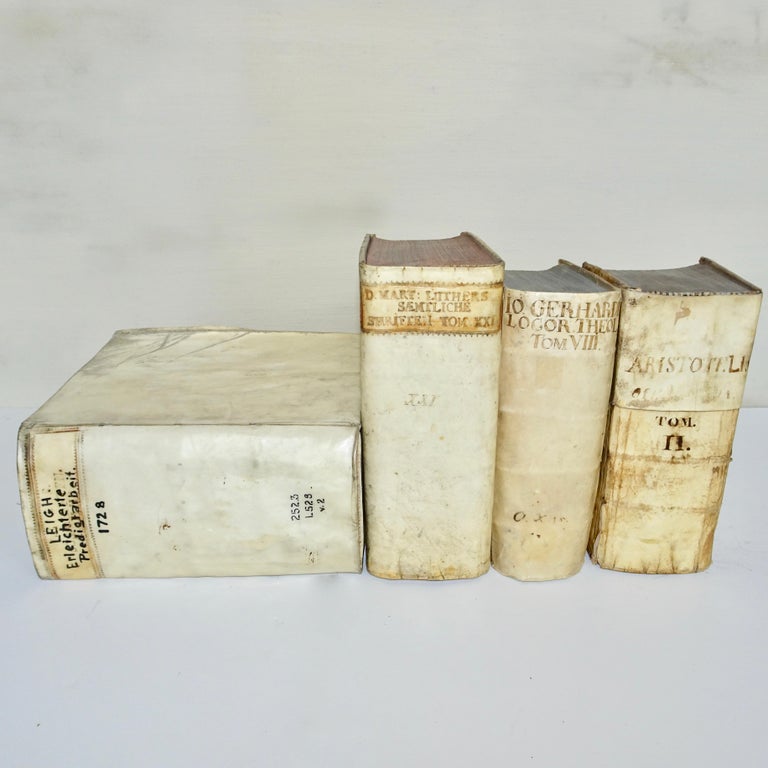 17th and 18th Century Collection of Four All Vellum Books For Sale at ...