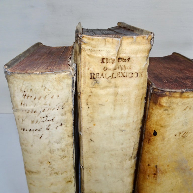17th and 18th Century Collection of Six Vellum Books For Sale at ...