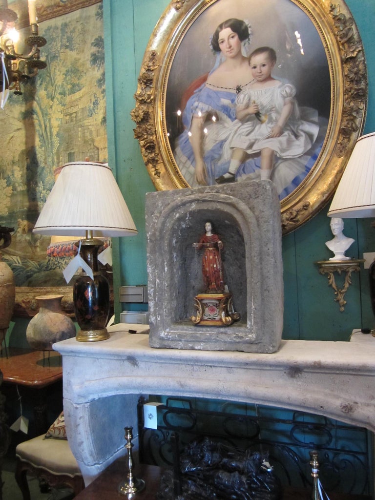 Hand Carved Stone Container Niche Decorative Object Planter Sink Basin ...