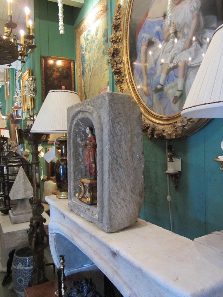 Hand Carved Stone Container Niche Decorative Object Planter Sink Basin ...