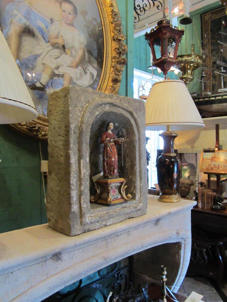 Hand Carved Stone Container Niche Decorative Object Planter Sink Basin ...