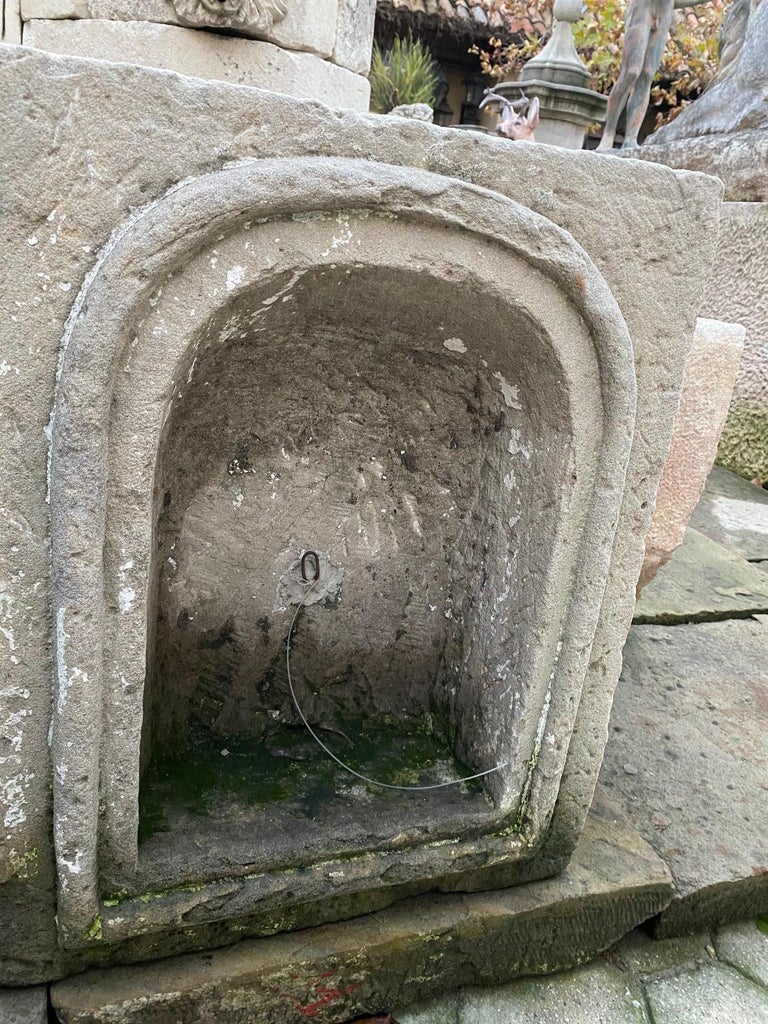 Hand Carved Stone Container Niche Decorative Object Planter Sink Basin ...