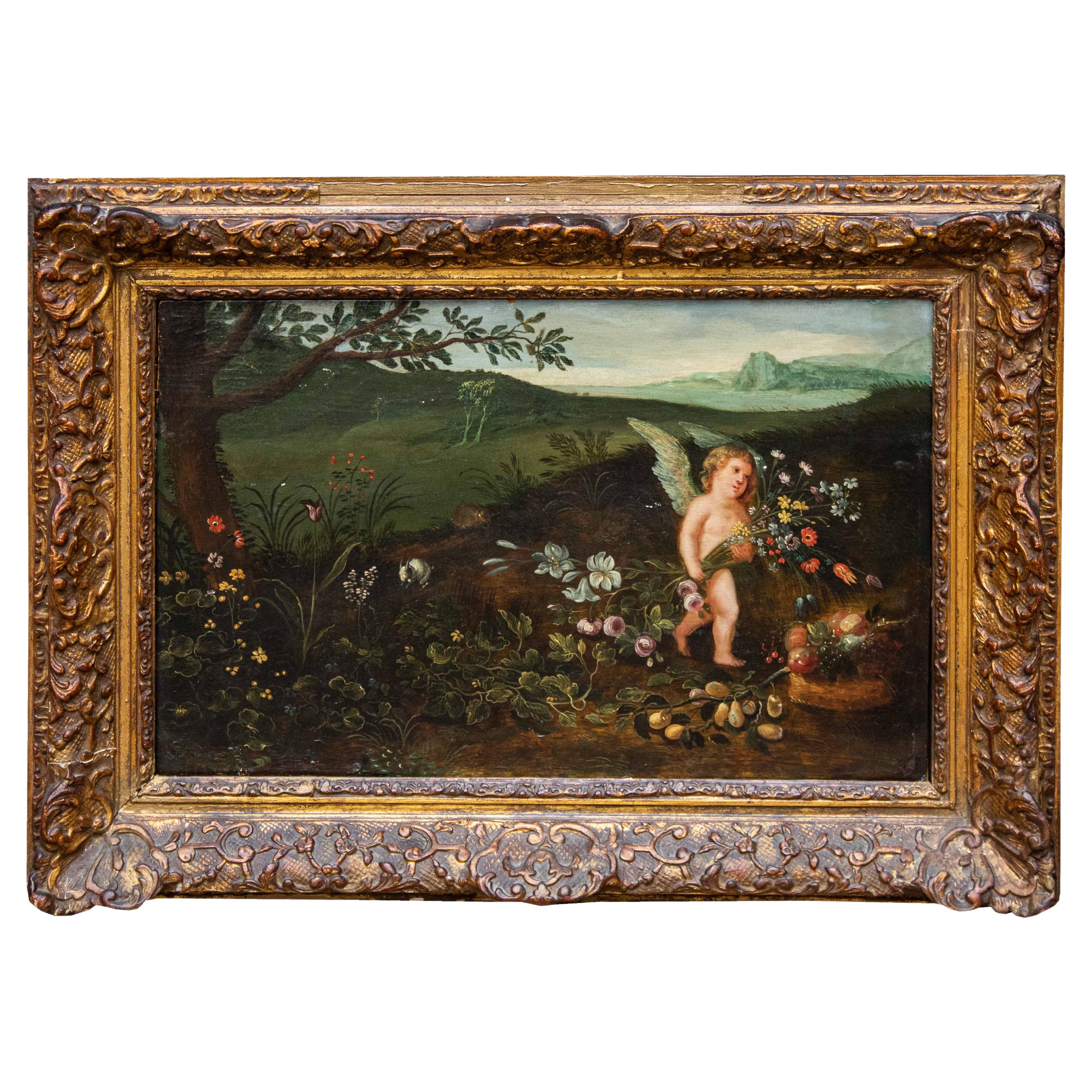 17th Century Allegory of Summer Oil on Panel by Jan Brueghel and Van ...