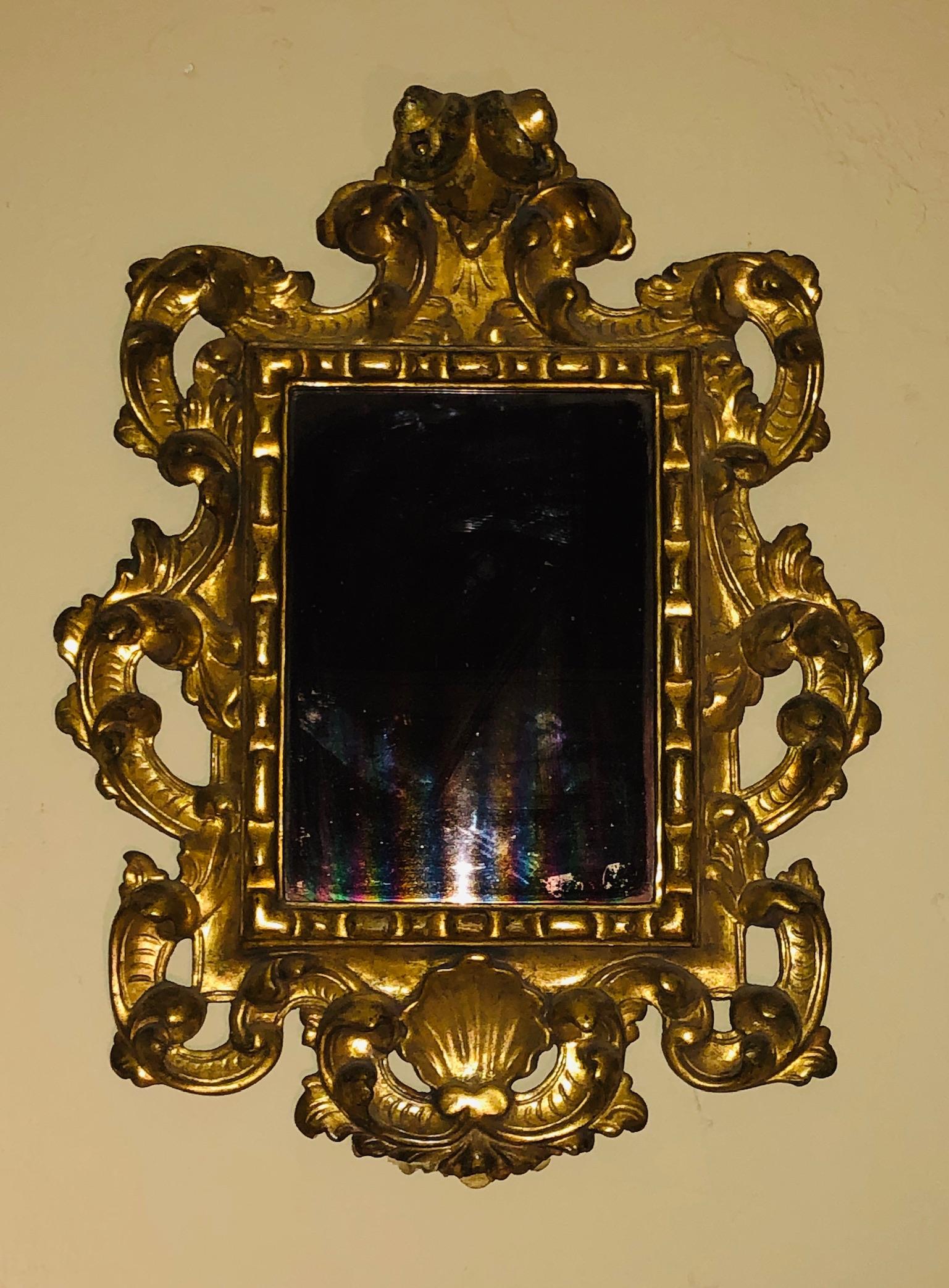 17th Century Antique Baroque Medici Florentine Gilt-Wood Frame Mercury ...