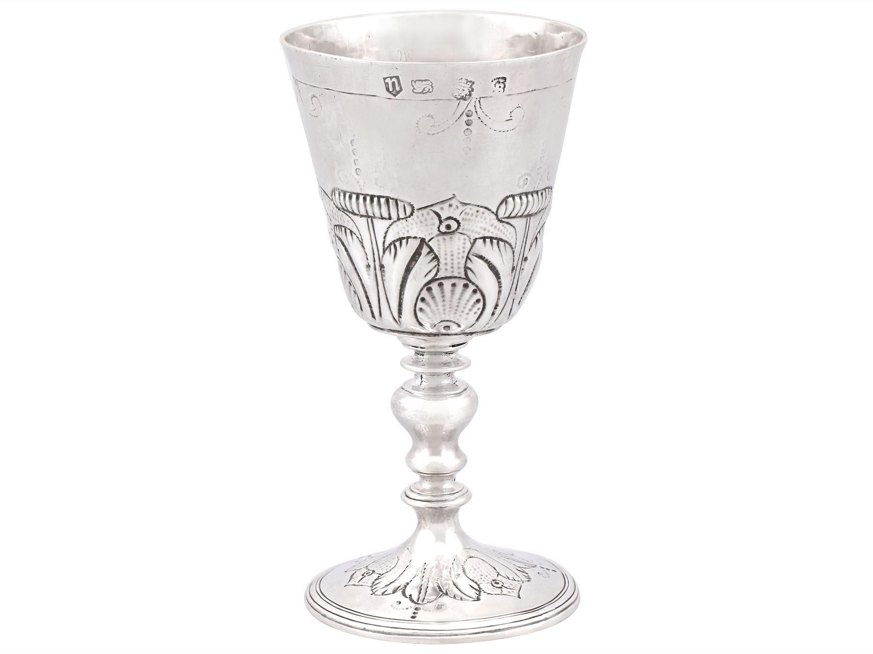 17th Century Antique Charles I Sterling Silver Goblet, 1630 For Sale at ...