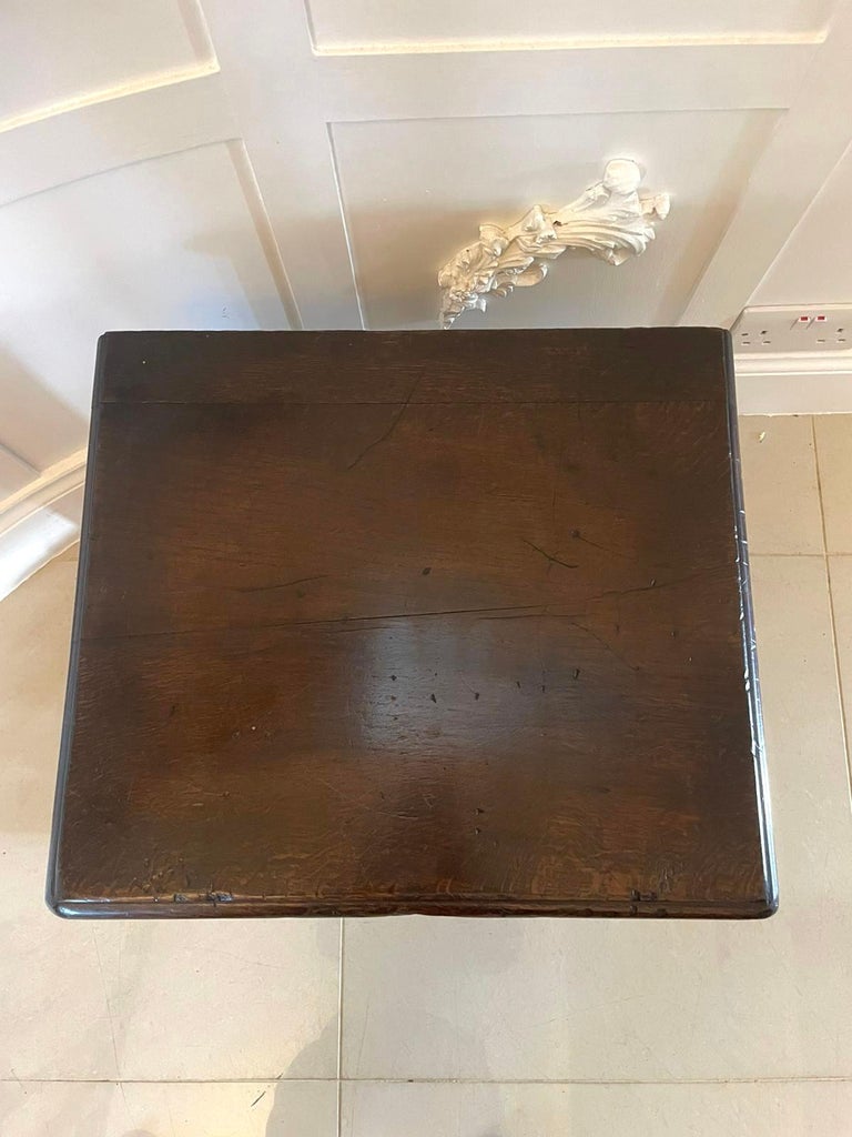 17th Century Antique Oak Box Stool For Sale at 1stDibs