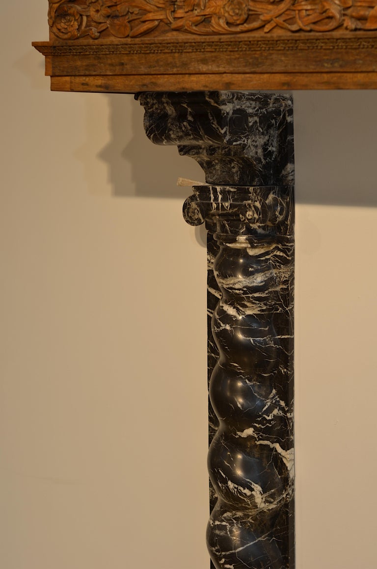 Unique 17th Century Baroque Dutch Fireplace For Sale at 1stDibs