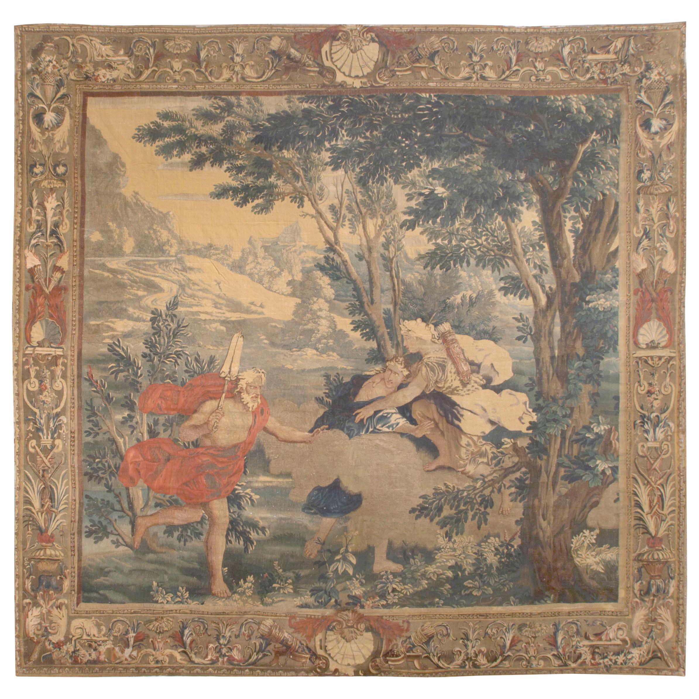 Antique 17th Century Brussels Old Testament Biblical Isaac Jacob and ...