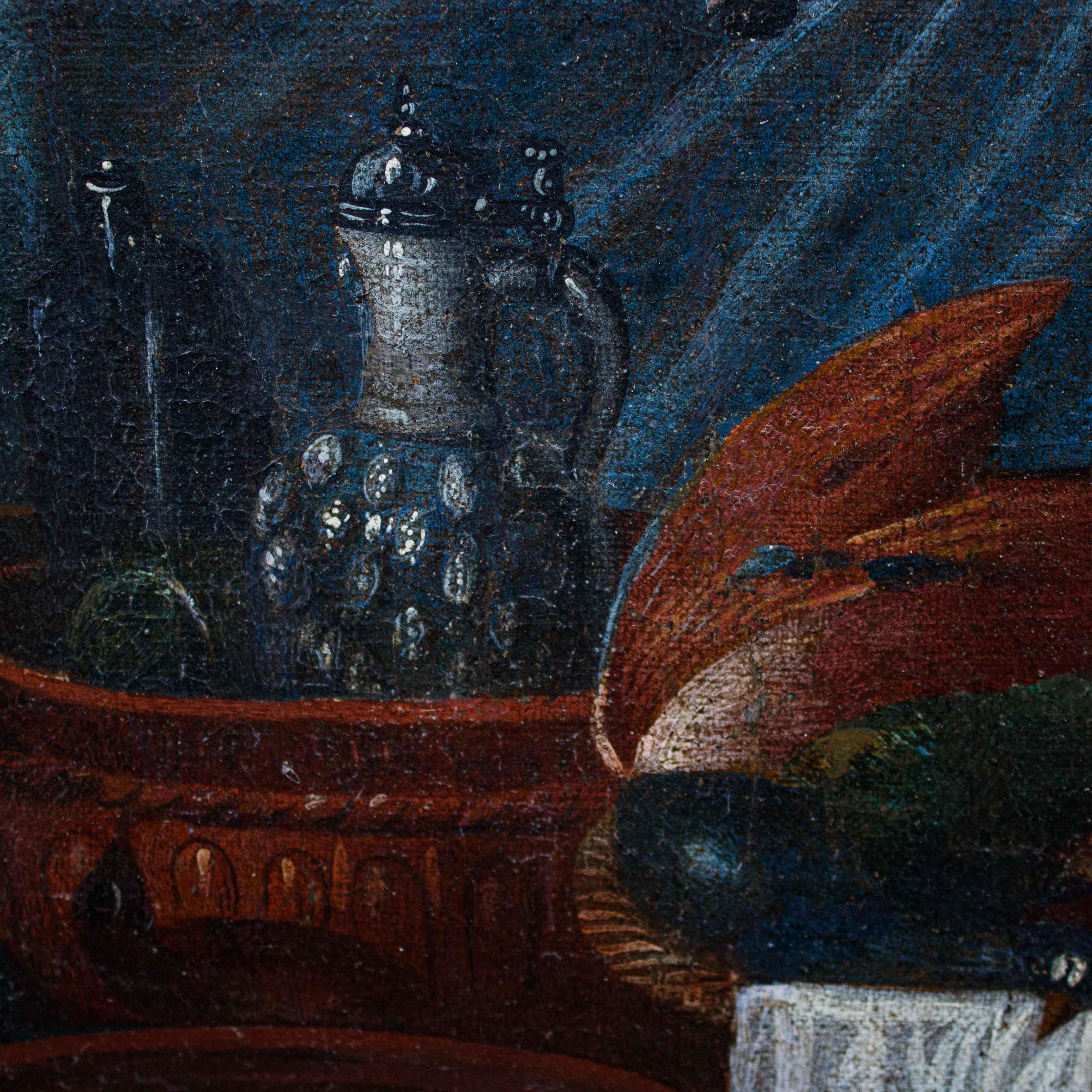 17th Century Christ in the house of Martha and Mary Circle of Frans ...