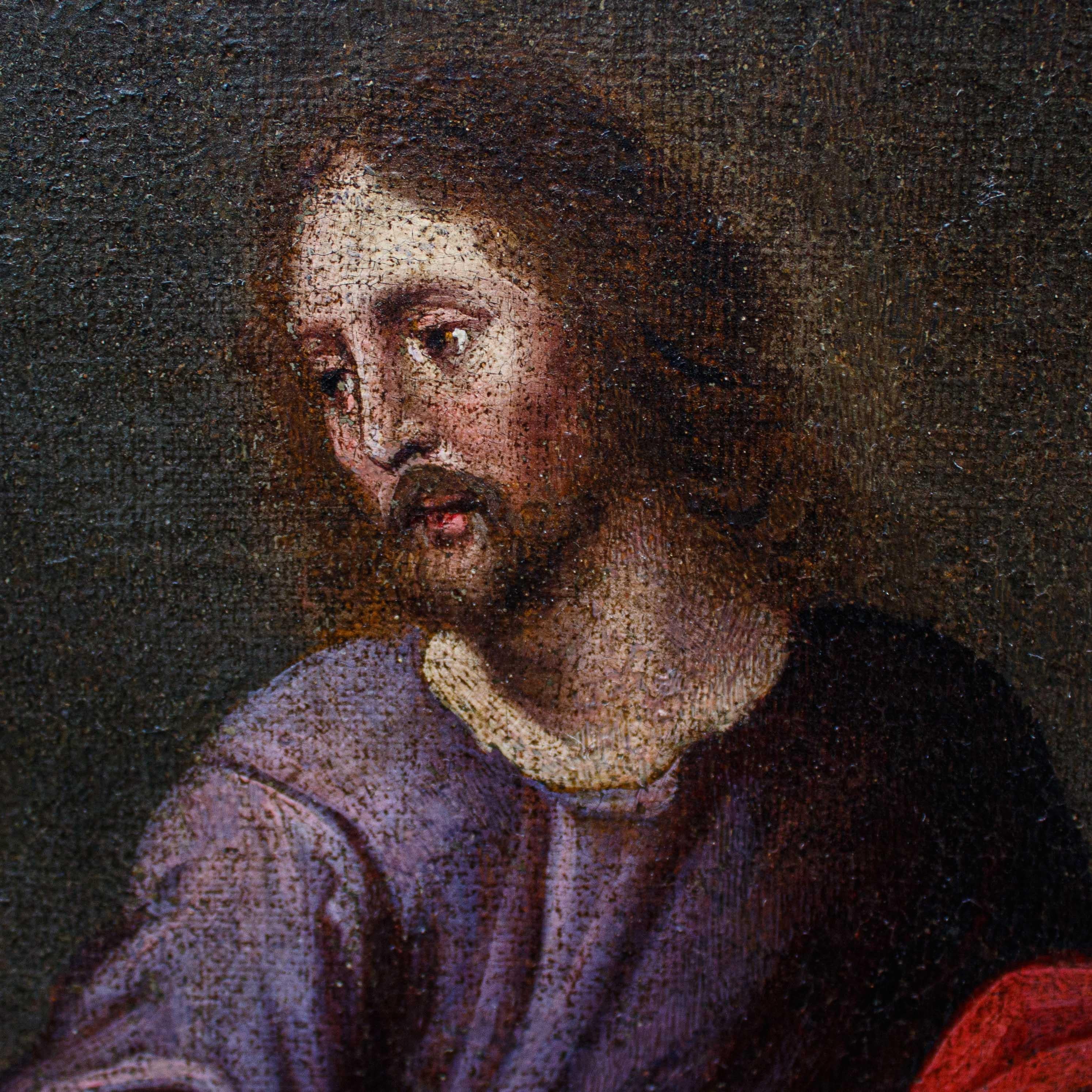 17th Century Christ in the house of Martha and Mary Circle of Frans ...