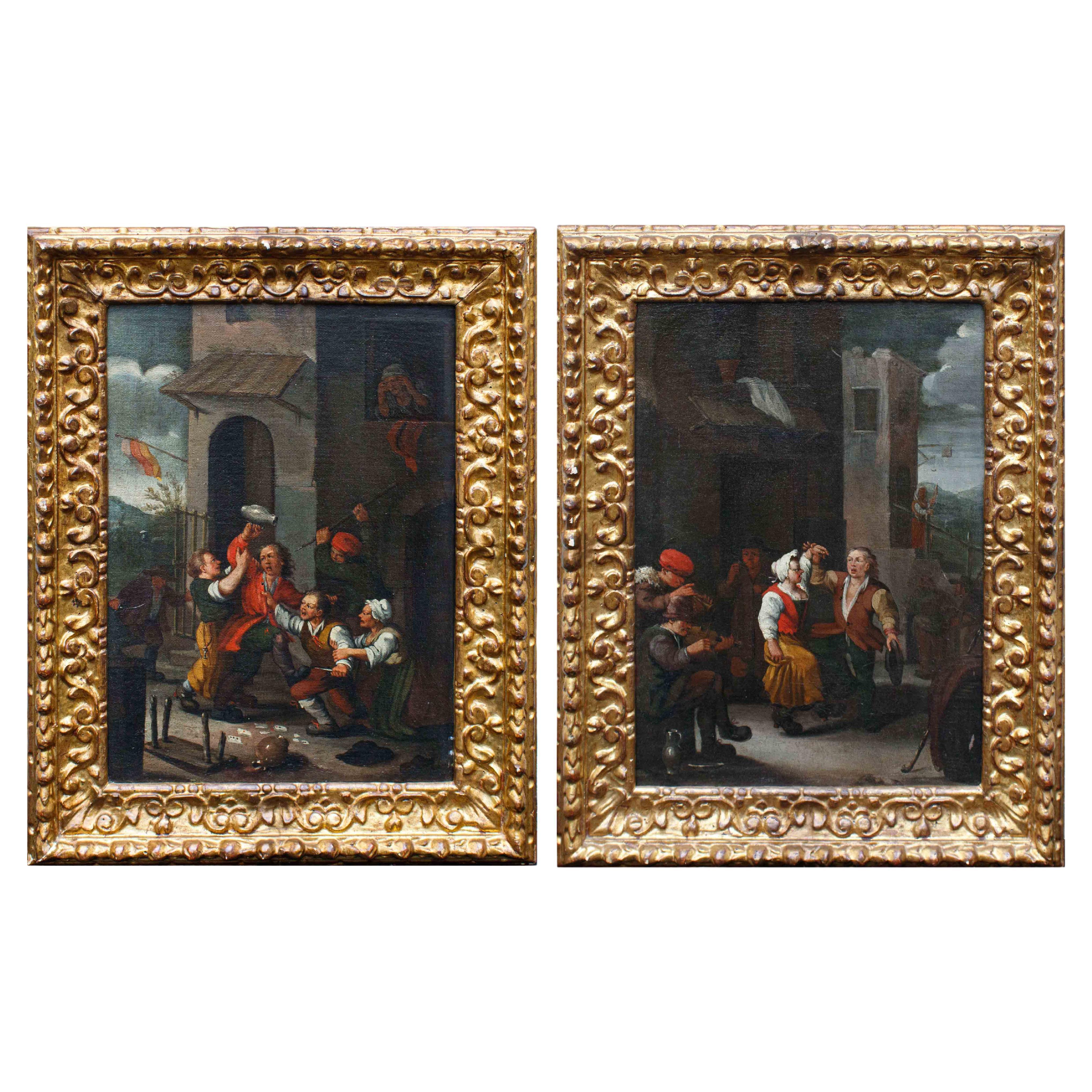 Modern Painting Caravaggio Follower Amor Vincit Omnia For Sale at 1stDibs