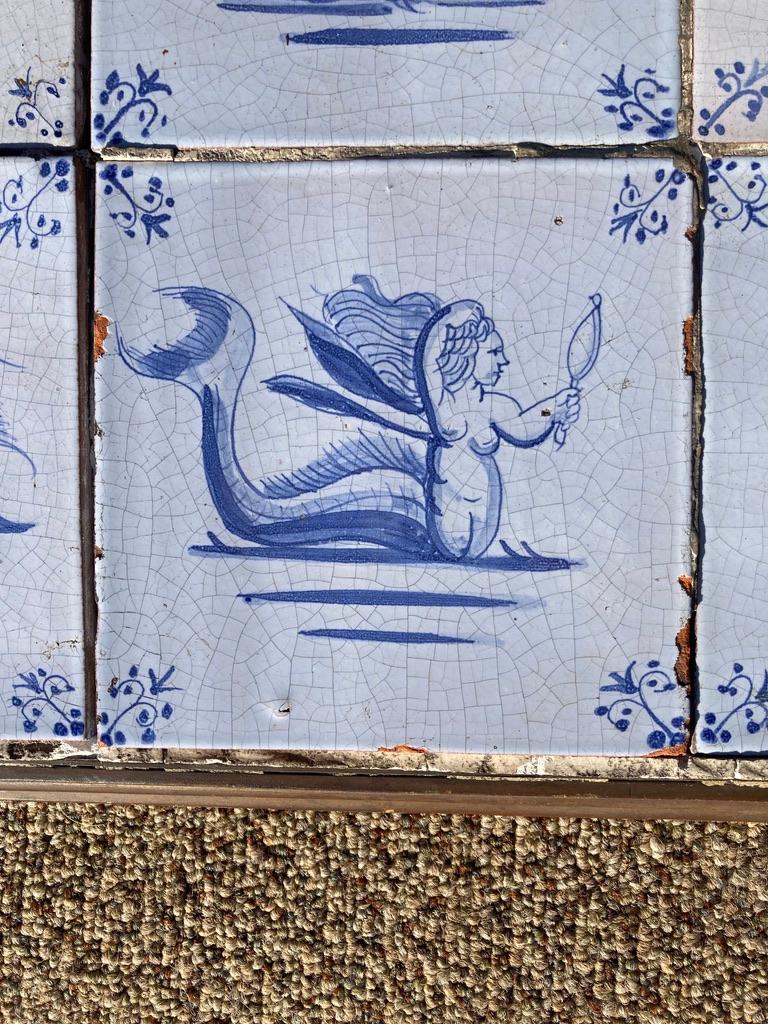17th Century Dutch Delft Tiles of Mermaids, Mermen and Sea Creatures ...