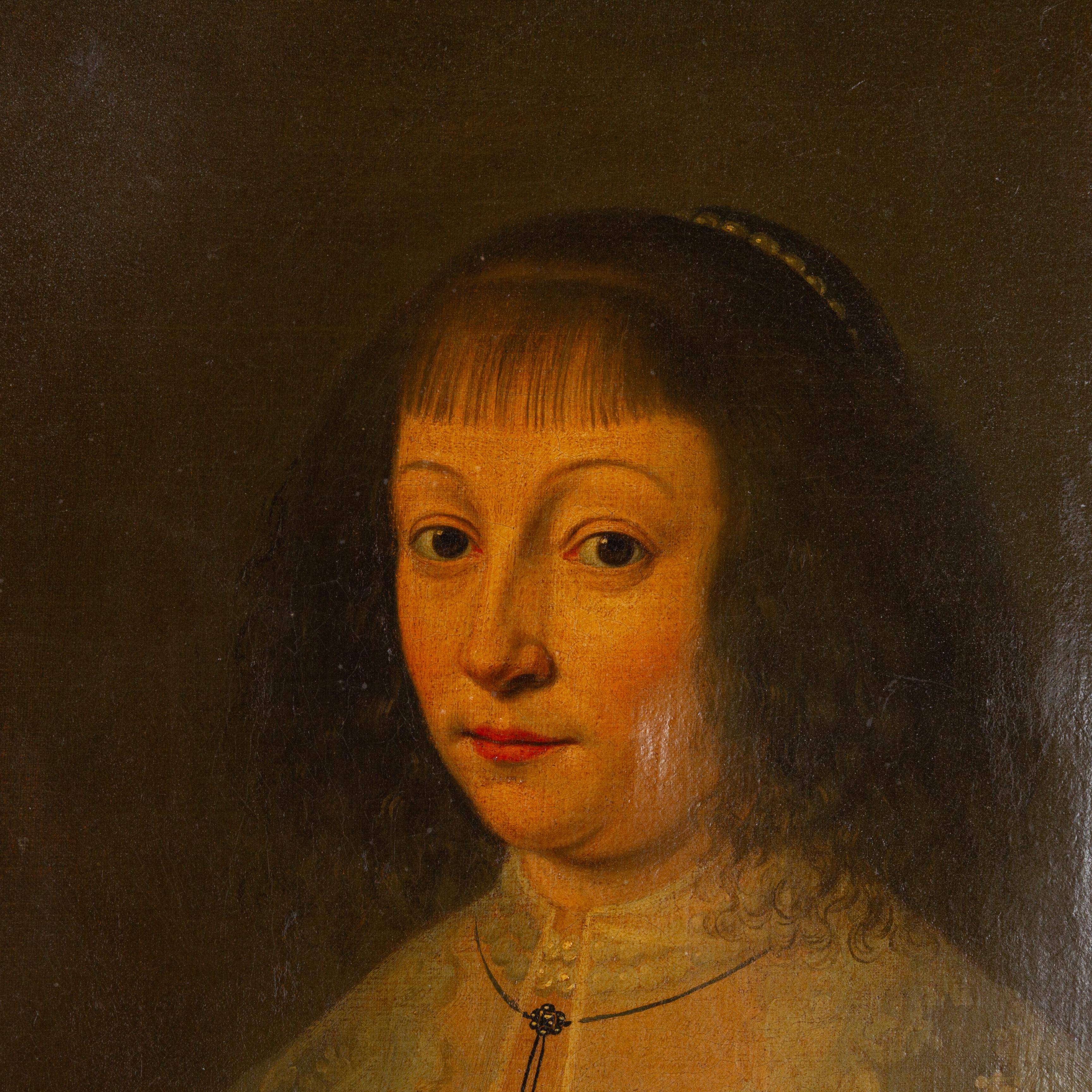 17th Century Dutch Old Master Portrait of Noble Lady For Sale at 1stDibs