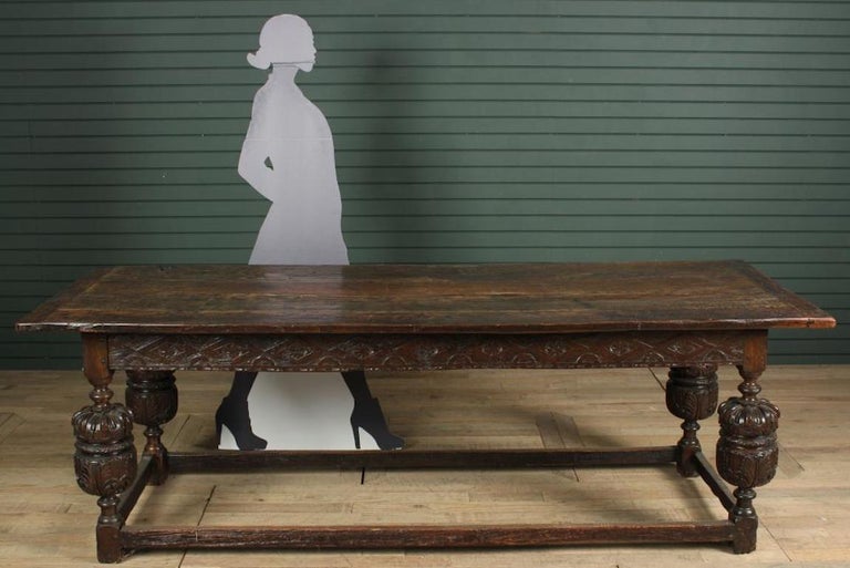 17th Century Elizabethan Style Oak Refectory Table For Sale at 1stDibs