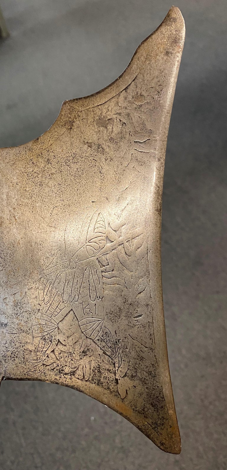 17th Century English Halberd with Pole Arm and Etched Blade For Sale at ...