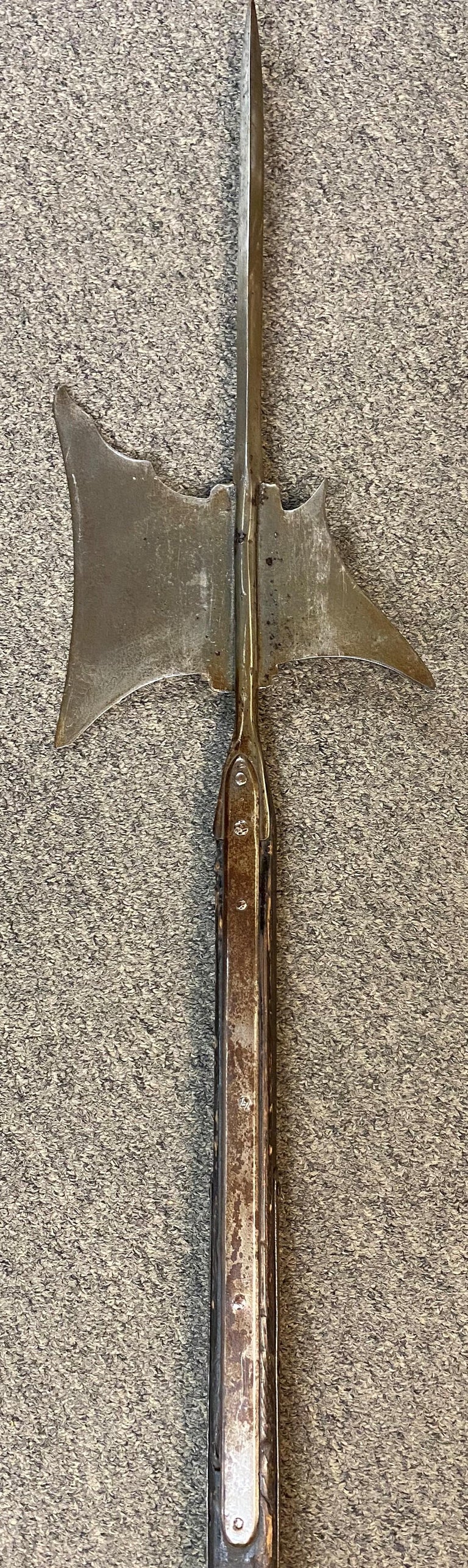 17th Century English Halberd with Pole Arm and Etched Blade For Sale at ...