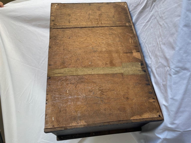 17th Century English Jacobean Carved Oak Bible Box. For Sale at 1stDibs