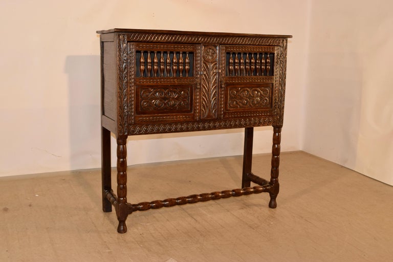17th Century English Oak Aumbrey For Sale at 1stDibs