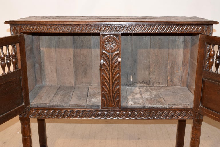 17th Century English Oak Aumbrey For Sale at 1stDibs