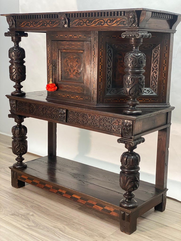 17th Century English Oak Elizabethan Livery Cupboard For Sale at ...