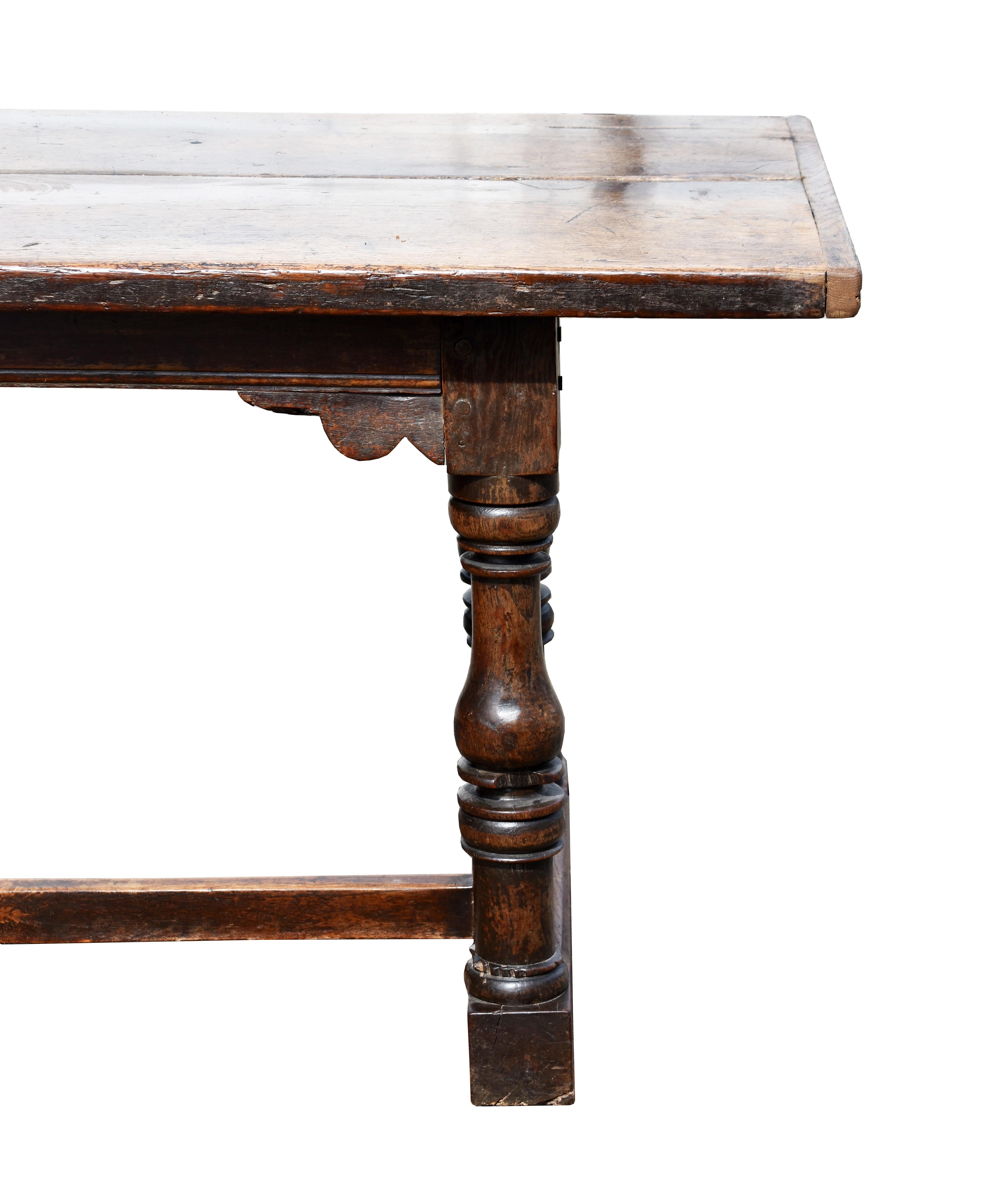 17th Century English Solid Oak Refectory Table at 1stDibs | 17th table