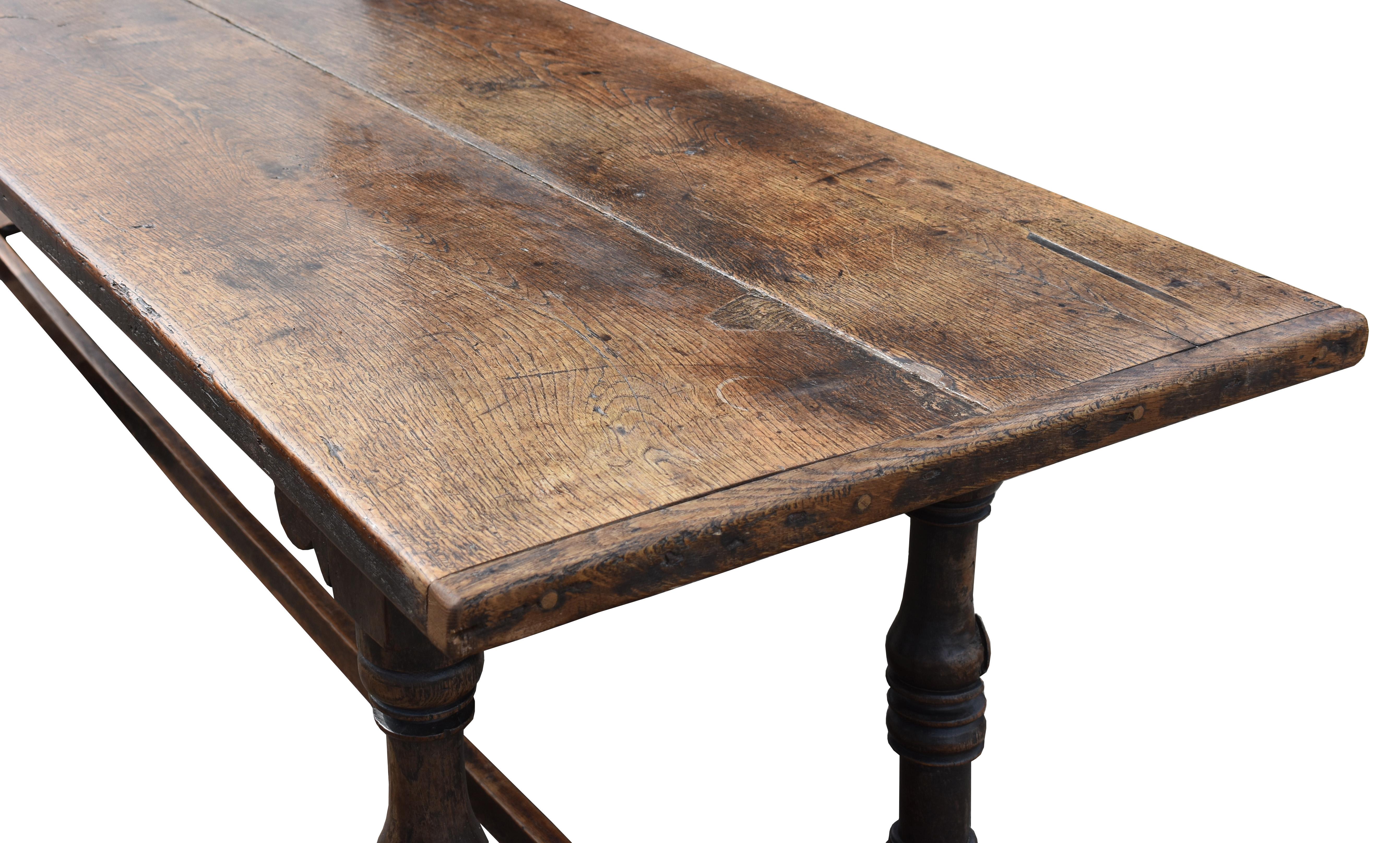 17th Century English Solid Oak Refectory Table at 1stDibs | 17th table