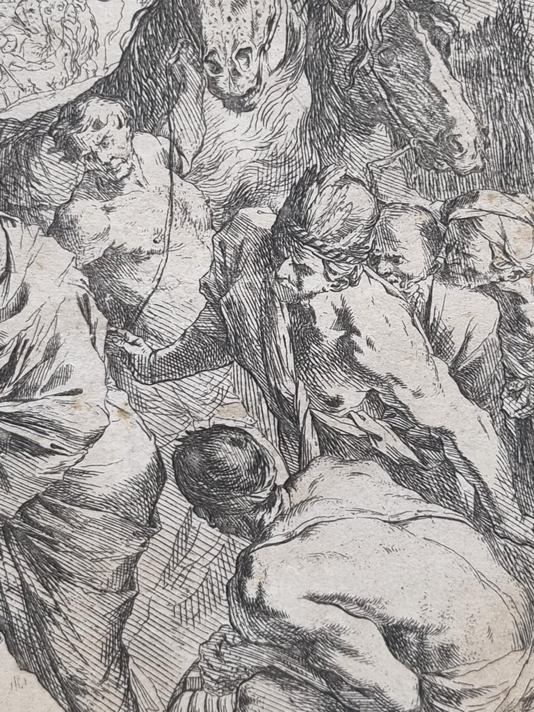 17th Century Etchingn "Adoration of the Magi" by Pietro Testa, circa ...