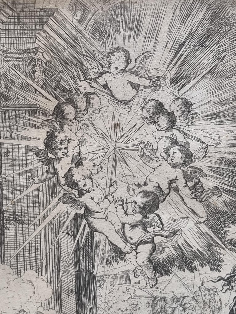 17th Century Etchingn "Adoration of the Magi" by Pietro Testa, circa ...