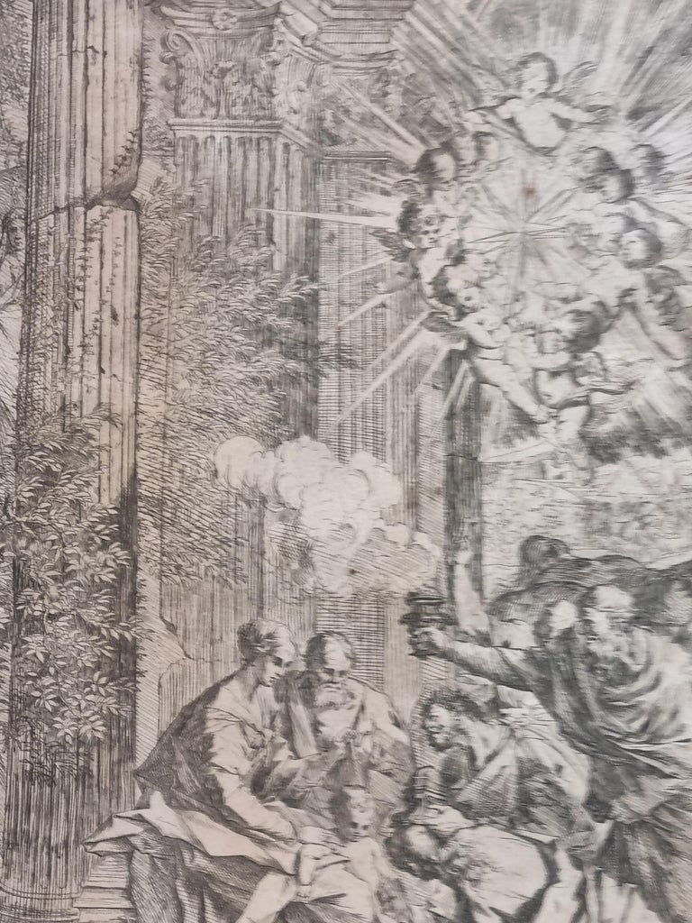 17th Century Etchingn "Adoration of the Magi" by Pietro Testa, circa ...