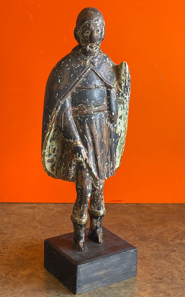 17th Century Filipino Polychrome Santos Carving "San Roque" For Sale at ...