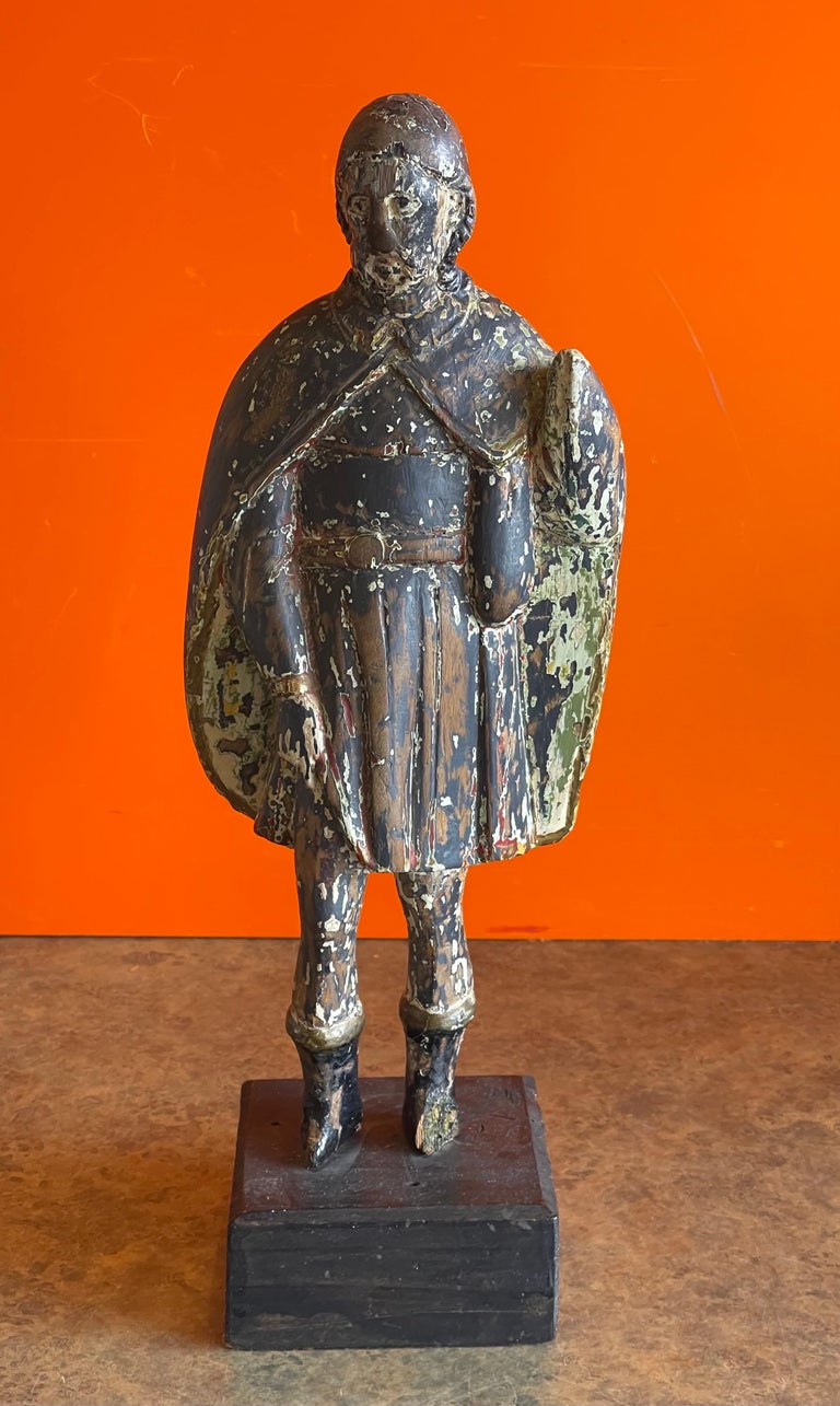 17th Century Filipino Polychrome Santos Carving "San Roque" For Sale at ...