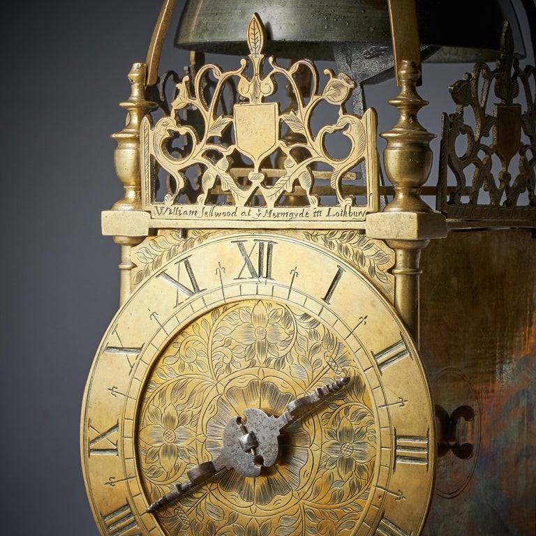17th Century First Period Lantern Clock by William Sellwood, Original ...