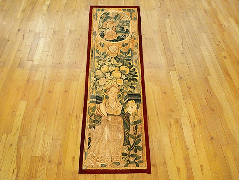 17th Century Flemish Historical Tapestry Panel, with Female Figures ...