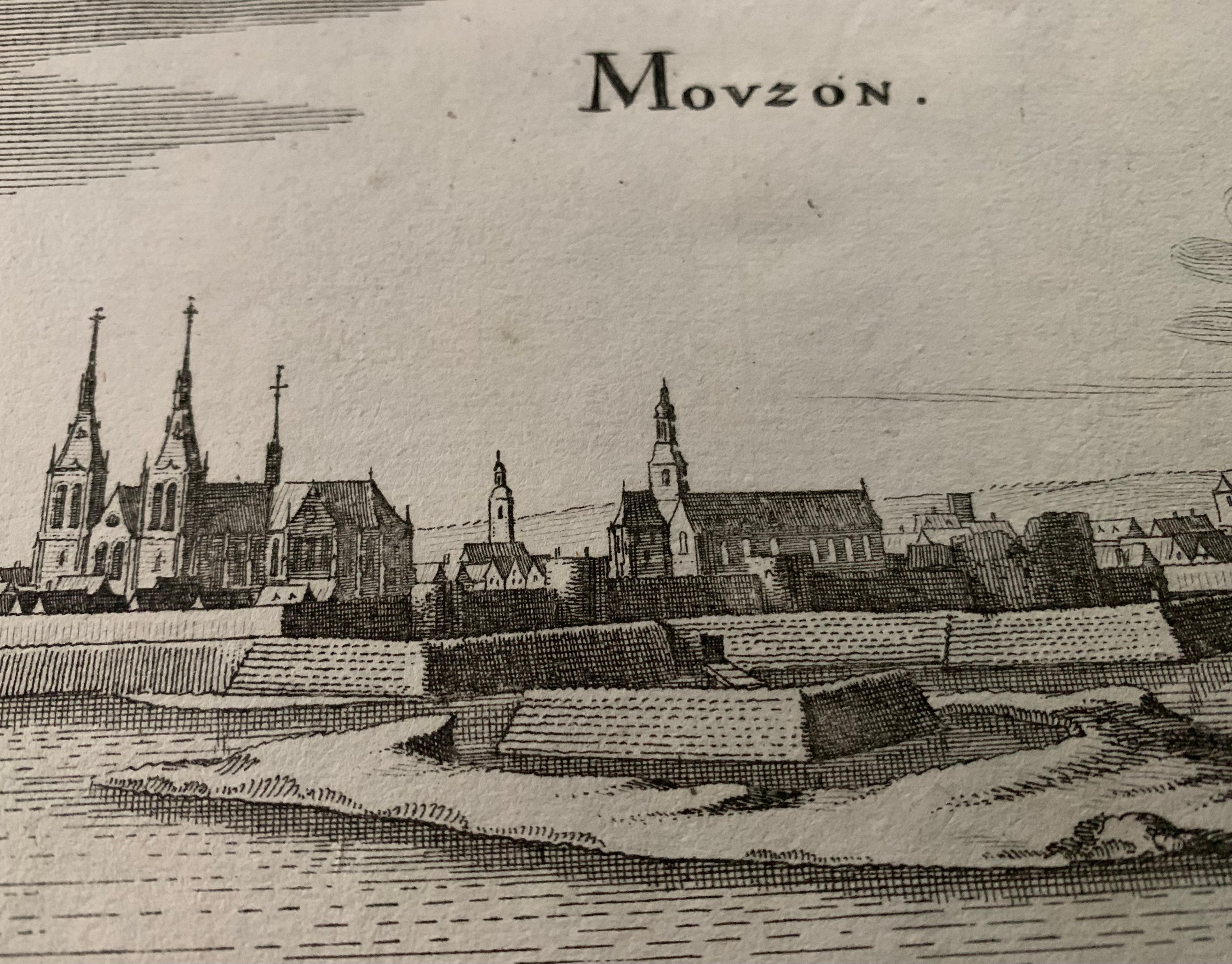17th Century French Champagne Region, Mouzon and St. Menehould Map ...
