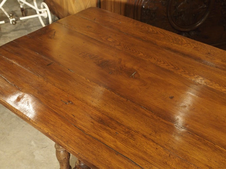 17th Century French Oak Baluster Leg Table at 1stDibs