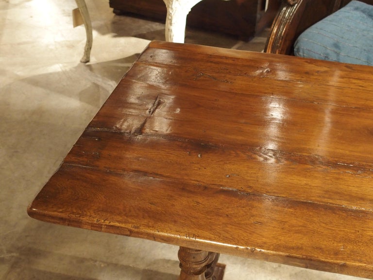 17th Century French Oak Baluster Leg Table at 1stDibs