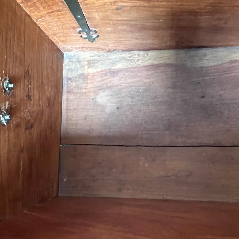 17th Century French Walnut Coffer with Brass Hardware For Sale at 1stDibs