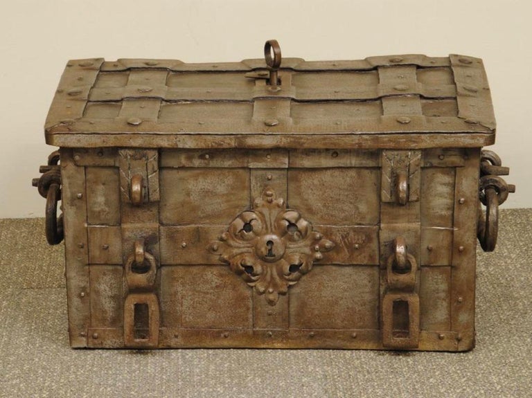 17th Century German Steel Strong Box at 1stDibs | steel strongbox