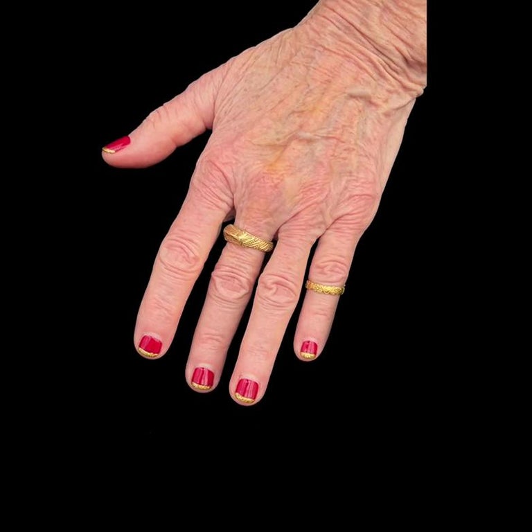 17th-Century Gold Band Fede Ring with Heart For Sale at 1stDibs