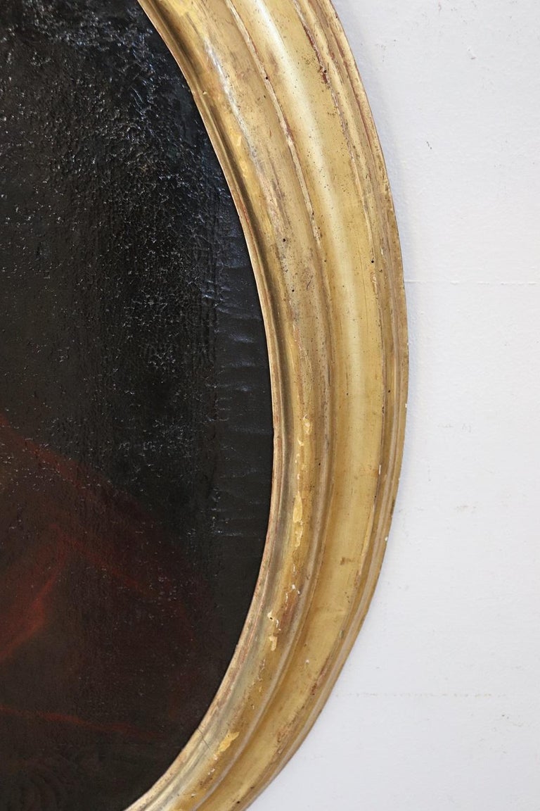 17th Century Italian Antique Oil Painting on Canvas Portrait of Pope ...