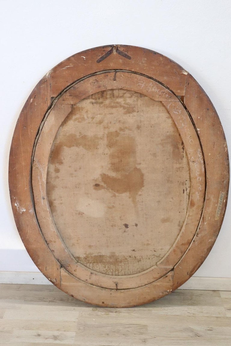 17th Century Italian Antique Oil Painting on Canvas Portrait of Pope ...