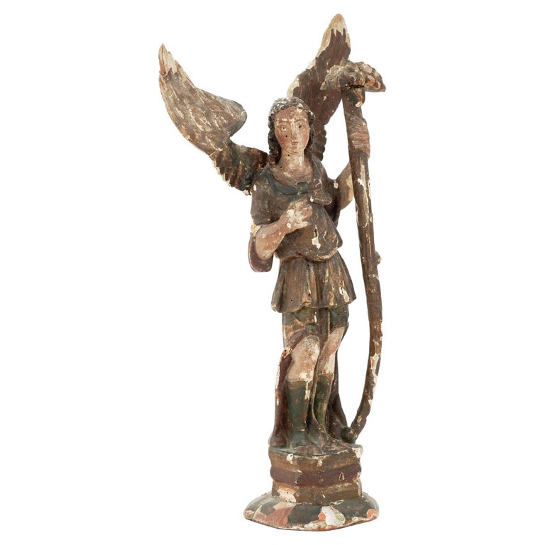 17th Century Italian Archangel Michael Santo For Sale at 1stDibs