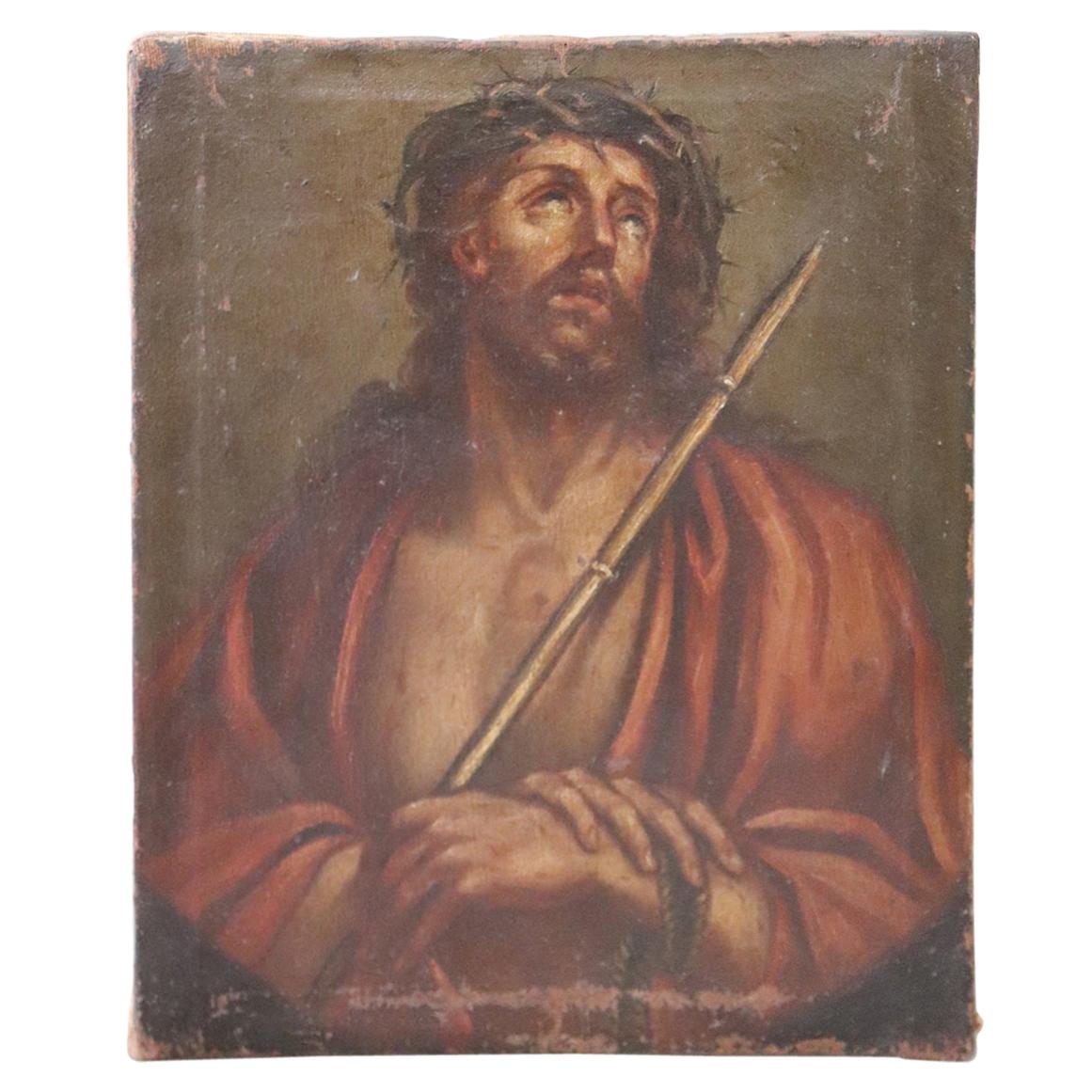 17th Century Spanish Old Master Painting, The Birth of the Virgin at 1stDibs