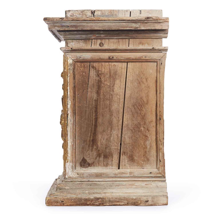 17th Century Italian Baroque Architectural Bases Carved Giltwood ...