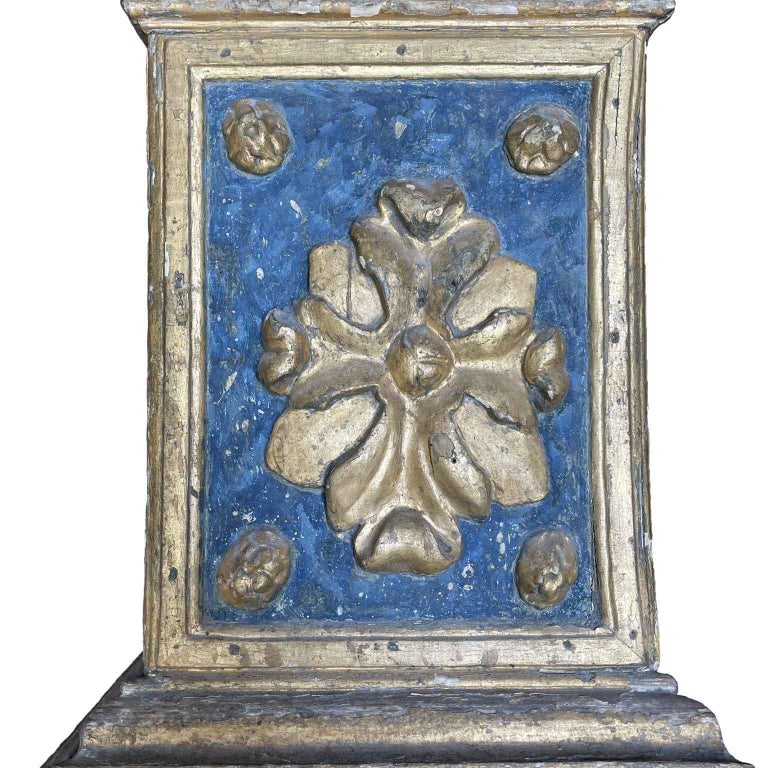 17th Century Italian Baroque Architectural Bases Carved Giltwood ...