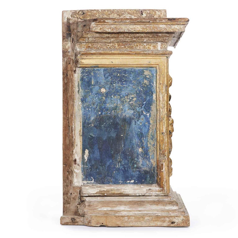 17th Century Italian Baroque Architectural Bases Carved Giltwood ...